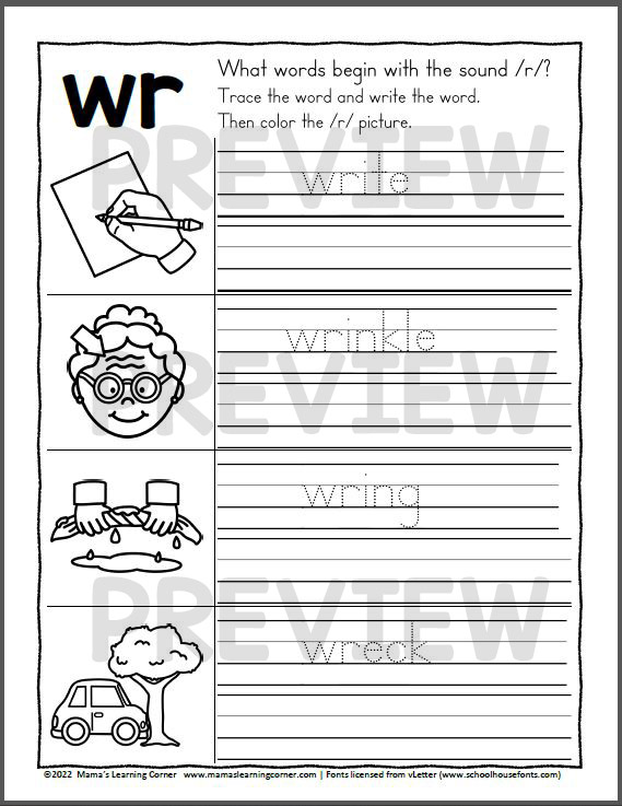 Digraph Writing Practice Worksheets - Made By Teachers