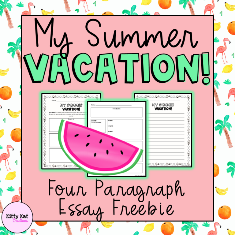 How I Spent My Summer Vacation Essay | Free Back to School Writing ...