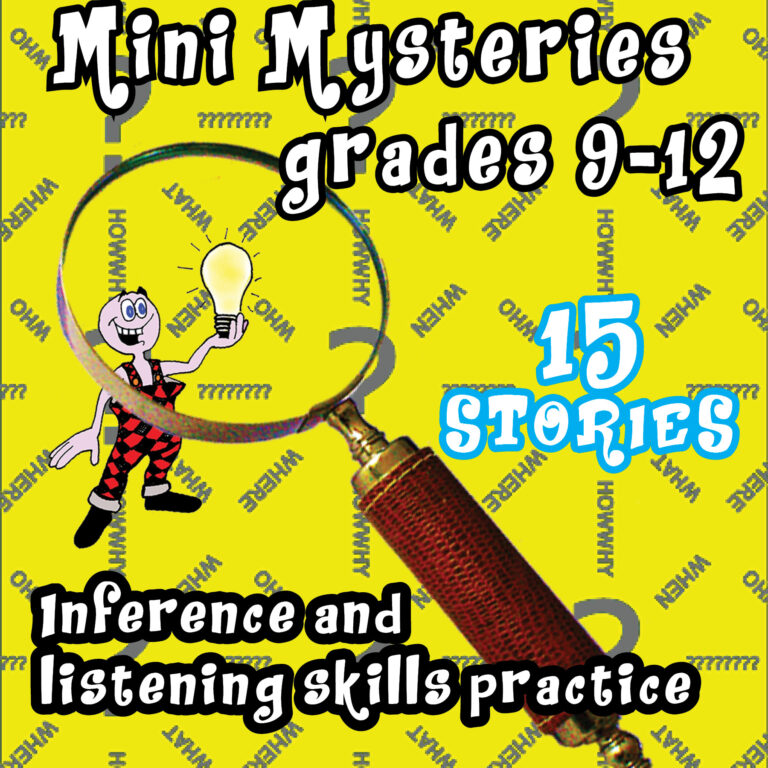 60 ELA BRAIN TEASER MINI MYSTERIES AND LOGIC PUZZLES: Critical Thinking ...