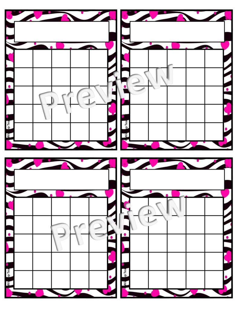 Black and Pink Classic Sticker Charts | Made By Teachers