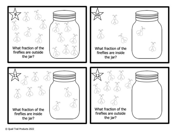 Firefly Fraction Task Cards - Made By Teachers