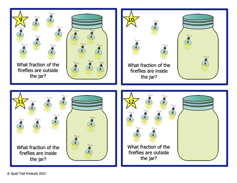 Firefly Fraction Task Cards - Made By Teachers