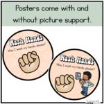Hand Signal Posters for Classroom Management | Retro Boho | Made By ...