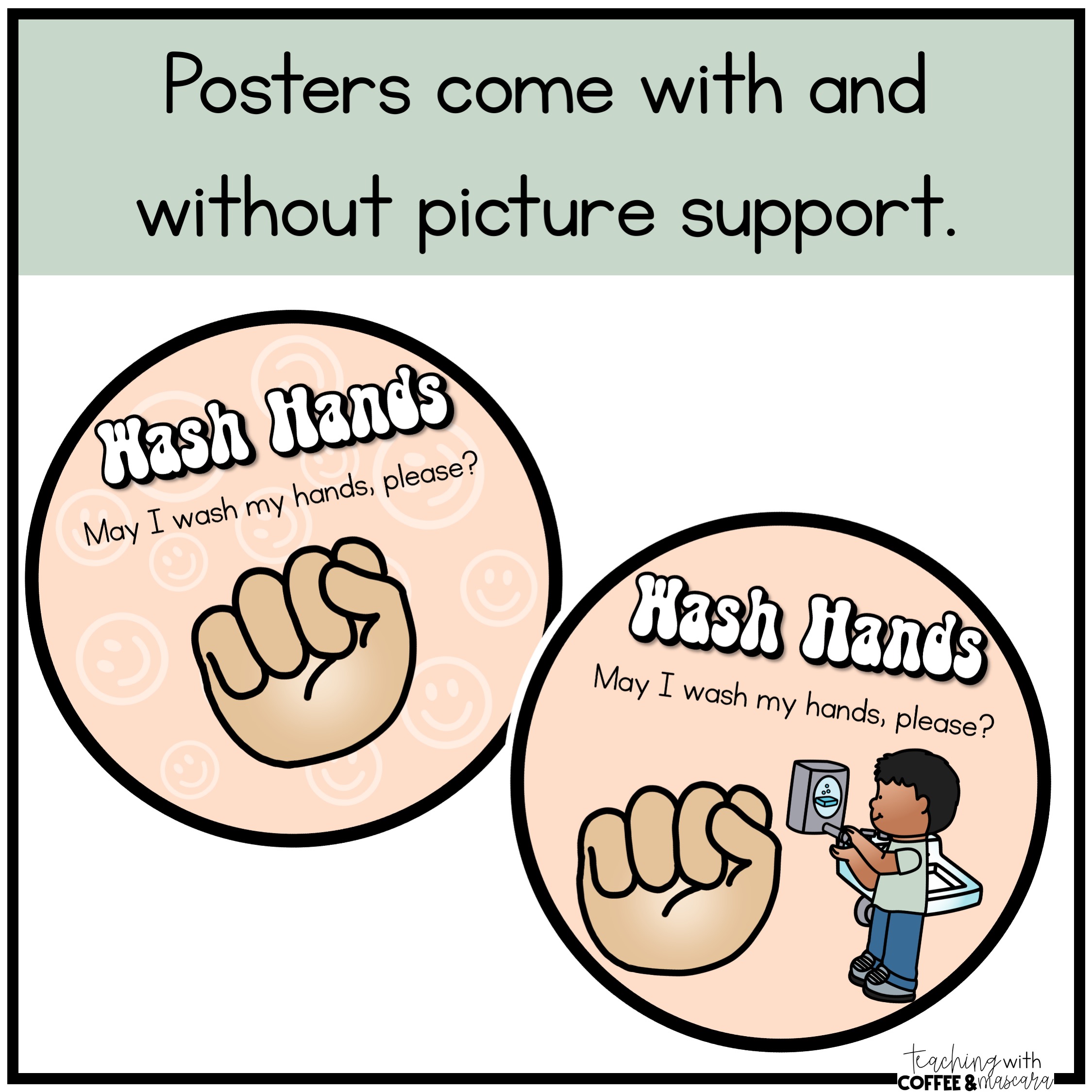 Hand Signal Posters for Classroom Management | Retro Boho | Made By ...