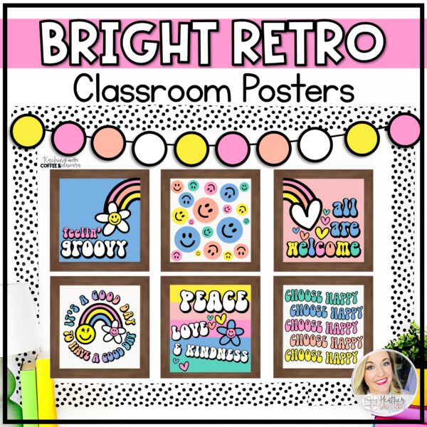 Retro Boho Classroom Decor Bundle | Made By Teachers