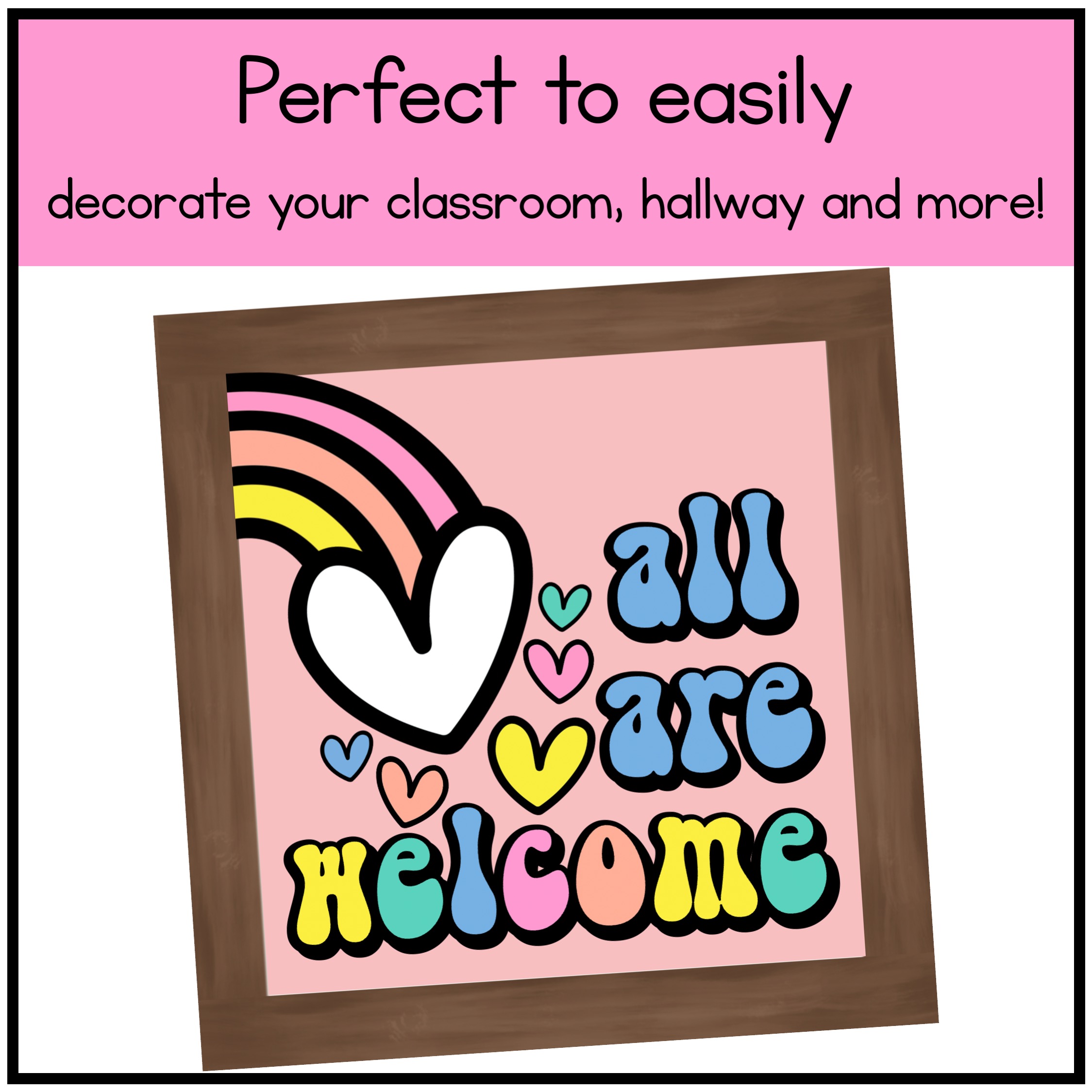 Retro Classroom Decor Printable Posters Bright | Made By Teachers