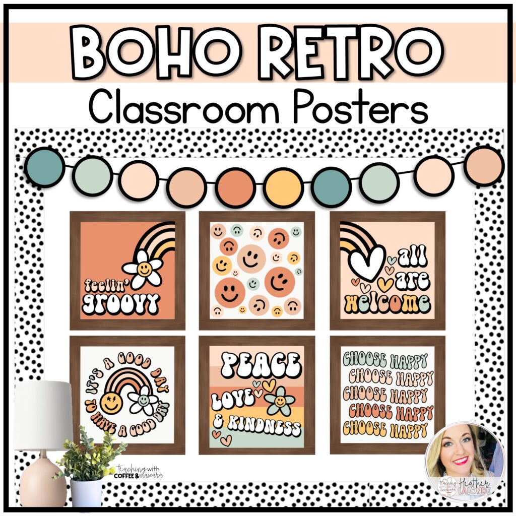 Retro Classroom Decor Boho Printable Posters | Made By Teachers