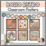 Retro Classroom Decor Boho Printable Posters | Made By Teachers
