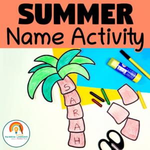 Name Activity | Name Crafts | Palm Tree Craft | Summer Craftivity ...