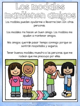 SPANISH VERSION - I Have Good Manners Social Narrative | Made By Teachers