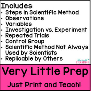 Scientific Method Activity and Worksheets | Nature of Science Unit ...