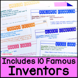 Famous Inventors Biographies | Reading Comprehension Passages ...