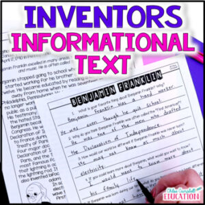 Famous Inventors Biographies | Reading Comprehension Passages ...
