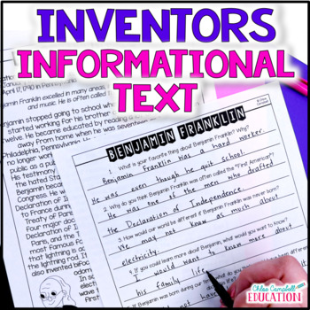 Famous Inventors Biographies | Reading Comprehension Passages ...