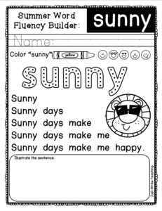 Summer Reading Fluency Builders FREEBIE - Made By Teachers