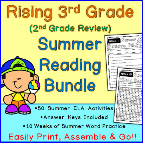 Rising Third Grade Summer Reading Packet | Made By Teachers