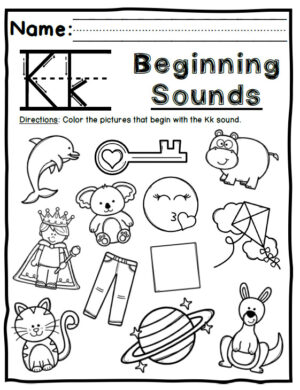 Beginning Sound Color Its - Alphabet Activities - Made By Teachers