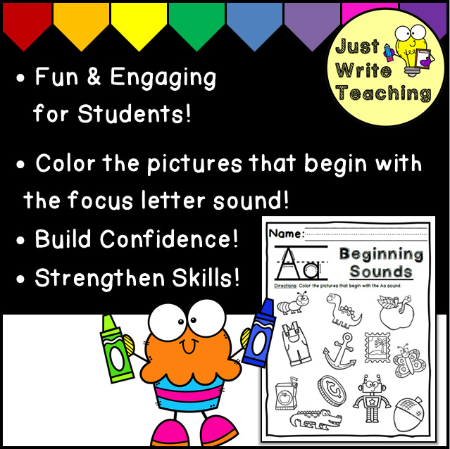 Beginning Sound Color Its - Alphabet Activities | Made By Teachers