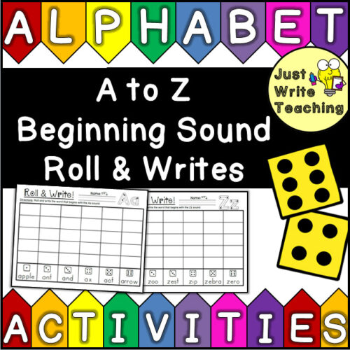 Beginning Sound Roll & Writes - Alphabet Activities - Made By Teachers