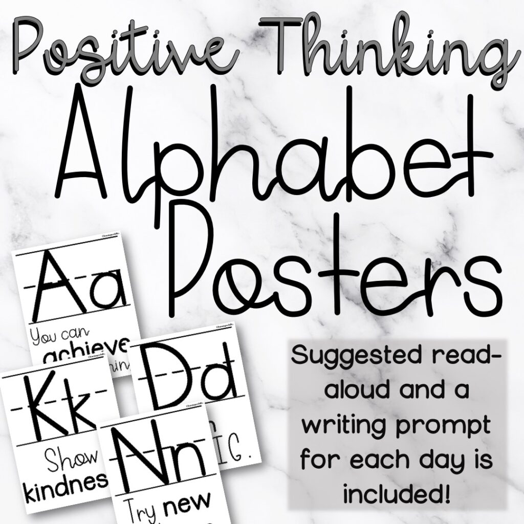 Positive Thinking Alphabet Posters - Made By Teachers