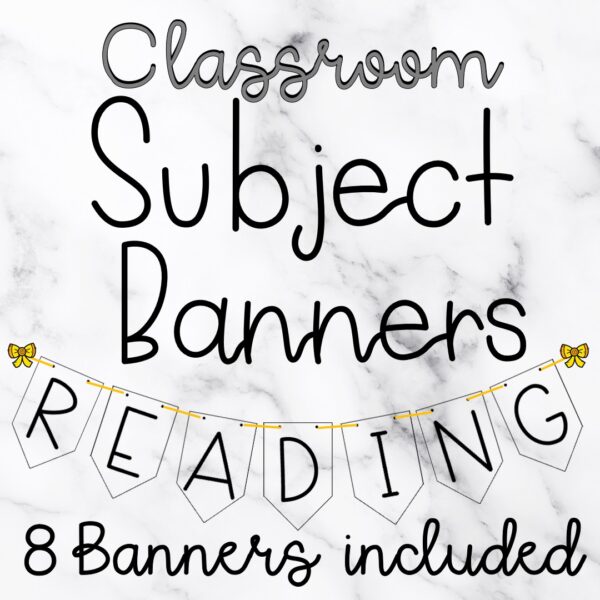 Subject Pennant Banners | Made By Teachers