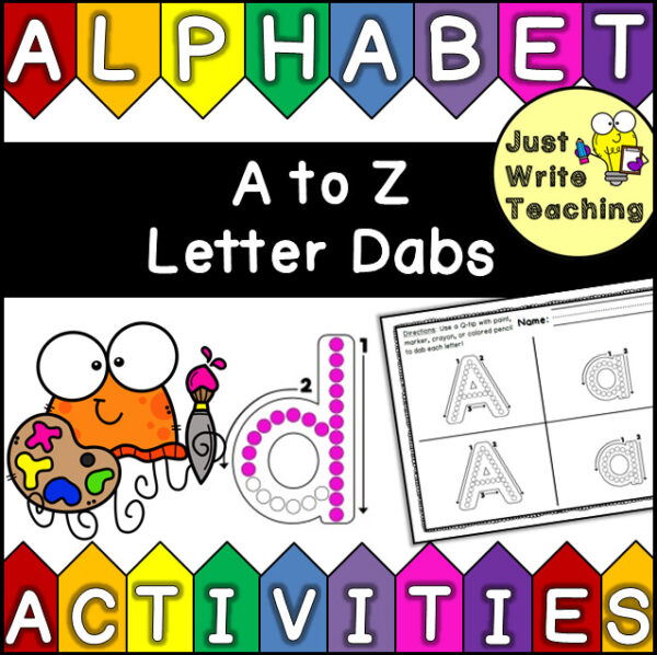 Letter Dabs - Alphabet Activities - A to Z Practice (78 pages) | Made ...