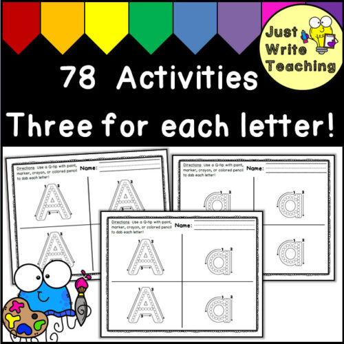 Letter Dabs - Alphabet Activities - A to Z Practice (78 pages) - Made ...