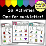 Picture Writes - Alphabet Activities - A to Z Practice (26 Activities ...