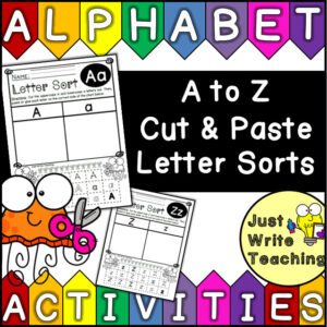 Letter Sorts - Alphabet Activities - A to Z Practice (26 Activities ...