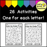 Letter Color by Codes - Alphabet Activities - Made By Teachers