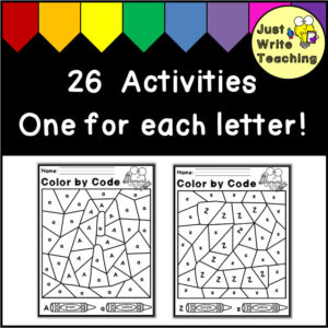 Letter Color by Codes - Alphabet Activities - Made By Teachers