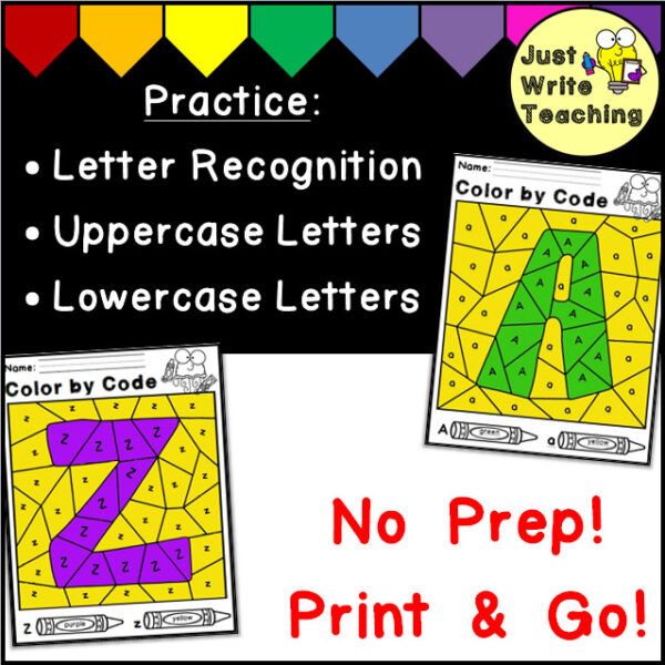 Letter Color by Codes - Alphabet Activities | Made By Teachers