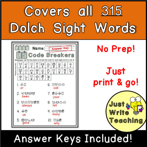 Sight Word Code Breakers Activity Pack - 66 pages - Distance Learning ...