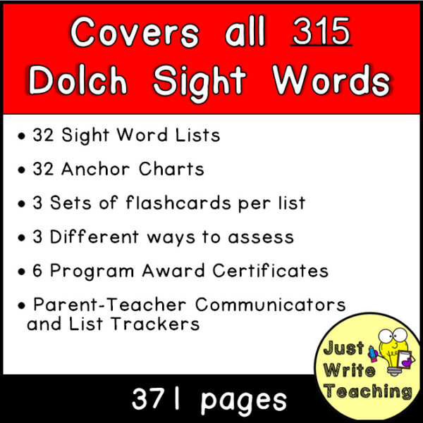 Sight Word Learning Program - Year Long All Dolch Words! | Made By Teachers