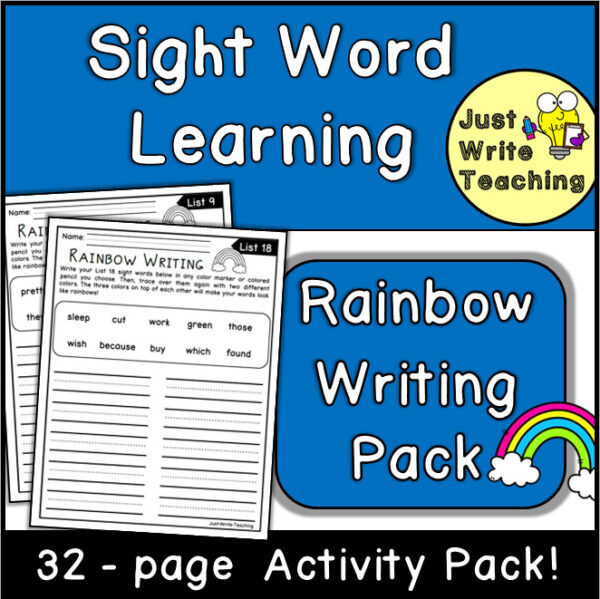 Sight Word Rainbow Writing Activities - Made By Teachers