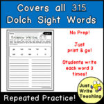 Sight Word Rainbow Writing Activities - Made By Teachers