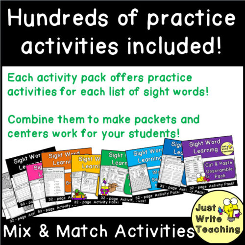 Sight Word Learning Program GROWING BUNDLE - Made By Teachers