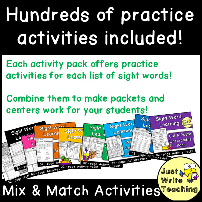 Sight Word Learning Program GROWING BUNDLE - Made By Teachers