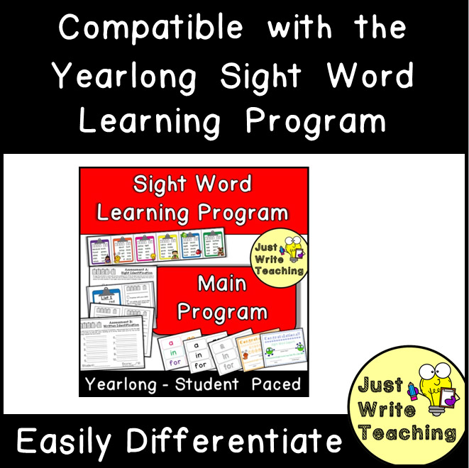 Sight Word Learning Program GROWING BUNDLE - Made By Teachers