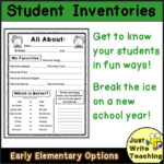 Student Inventories - Back to School Get to Know Me Activities - Made ...
