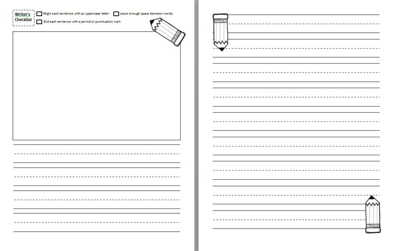Elementary Writing Journal Booklet Template | Made By Teachers