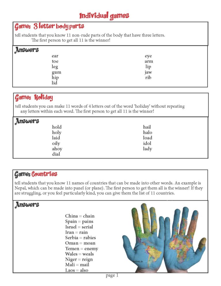 ELA GAMES FUN FREEBIE - Made By Teachers