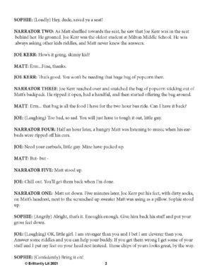 READERS THEATER MYSTERY MIDDLE SCHOOL SCRIPT: Drama Camp Thief - Made ...