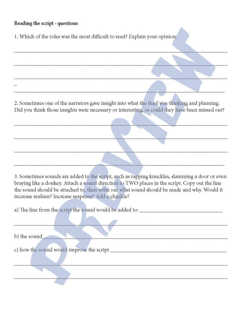 READERS THEATER MYSTERY MIDDLE SCHOOL SCRIPT: Drama Camp Thief - Made ...