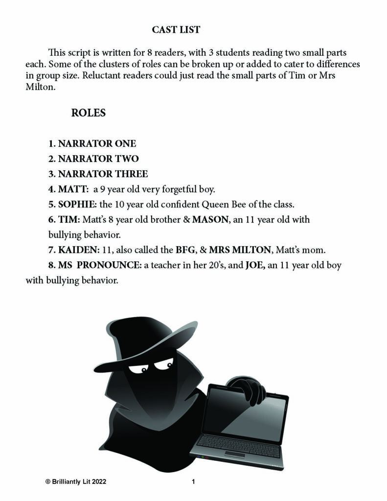 Readers' Theater Brain Teaser Mystery Script GRADES 3-4 | Made By Teachers
