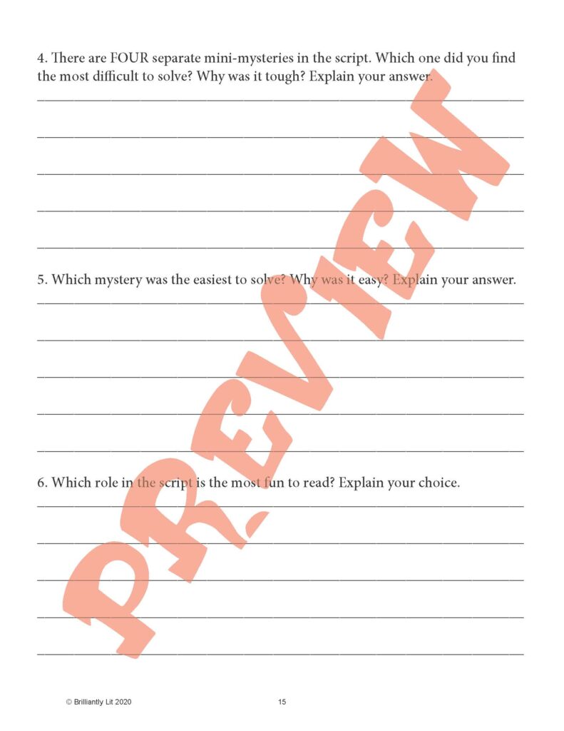 READERS THEATER SCARY MYSTERY SCRIPT Grades 5-8: Haunted House - Made ...