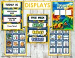 Sunflower Classroom Calendar Decor Set Editable - Made By Teachers