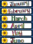 Sunflower Classroom Calendar Decor Set Editable - Made By Teachers
