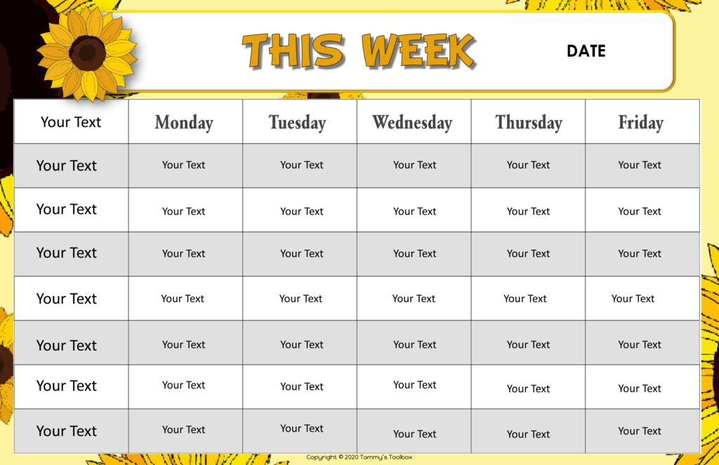 Digital Morning Meeting and Assignment Slides in Sunflower Theme | Made ...