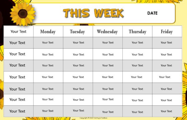 Digital Morning Meeting and Assignment Slides in Sunflower Theme - Made ...